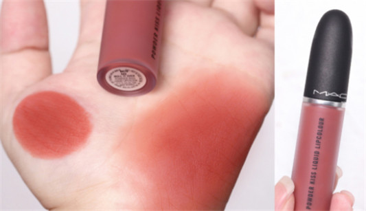 mac2020哑光唇釉989什么颜色，mac柔雾哑光唇釉989口红试色 - 唇部妆容_3479